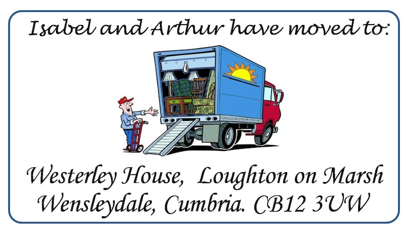 40 X Custom Moving House Labels 46mm X 26mm. Medium Sized | Etsy UK
