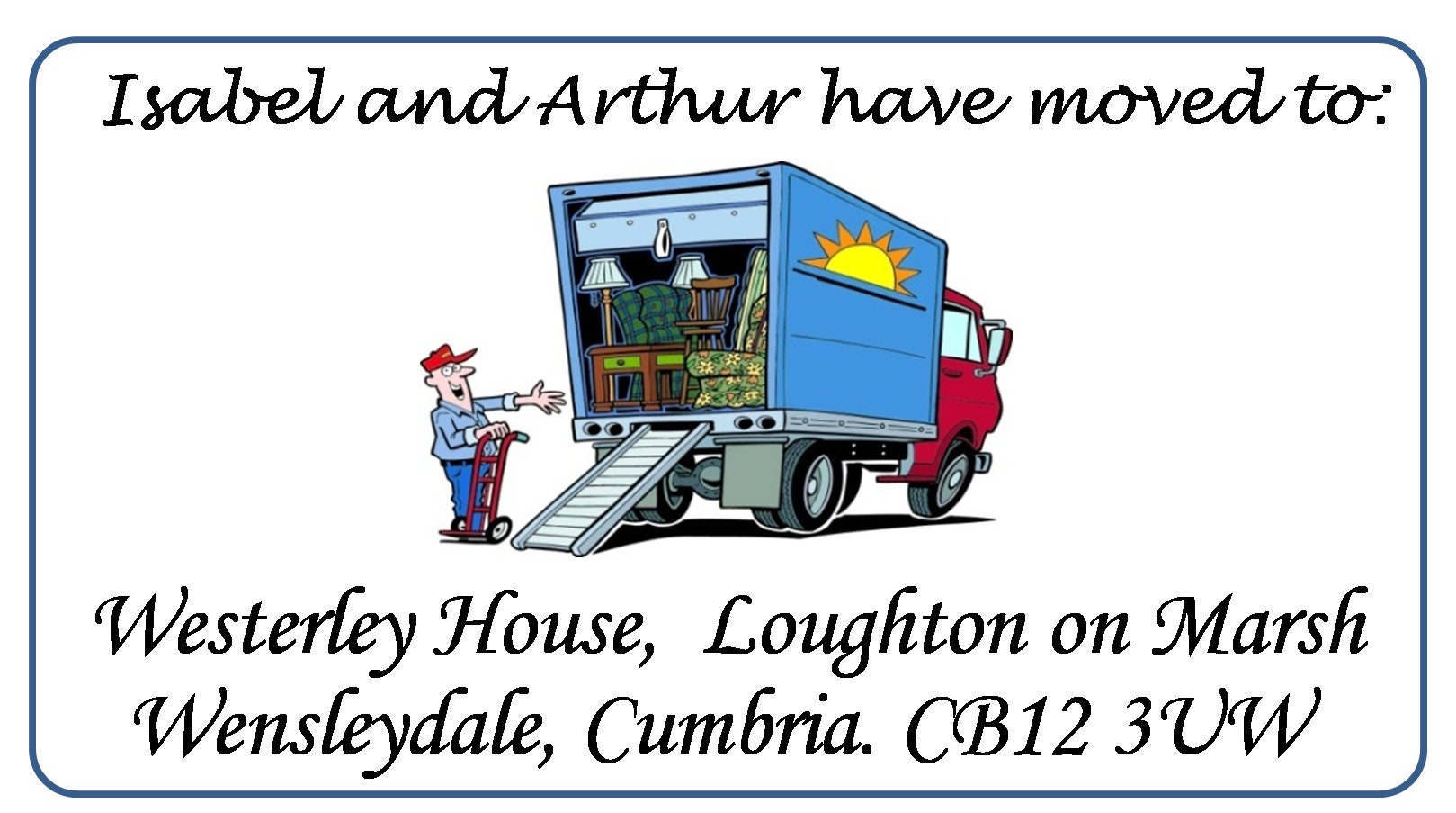 40 X Custom Moving House Labels 46mm X 26mm. Medium Sized | Etsy UK