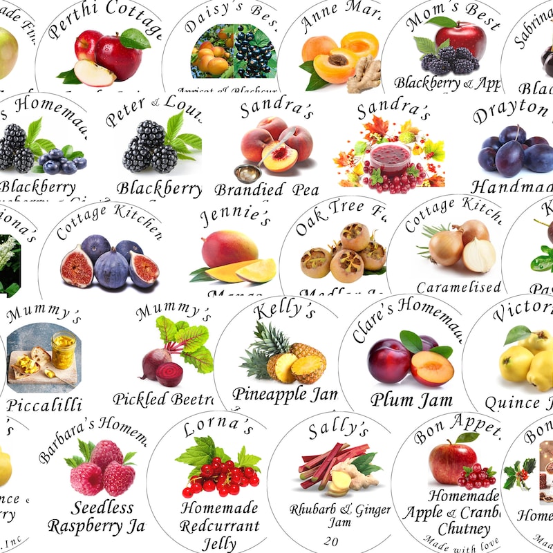 Fruit Jam Stickers - Etsy