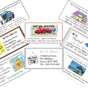 40 X Custom Moving House Labels 46mm X 26mm. Medium Sized , Adhesive ...