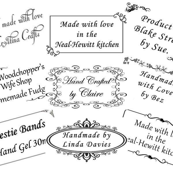Handmade Labels - Etsy