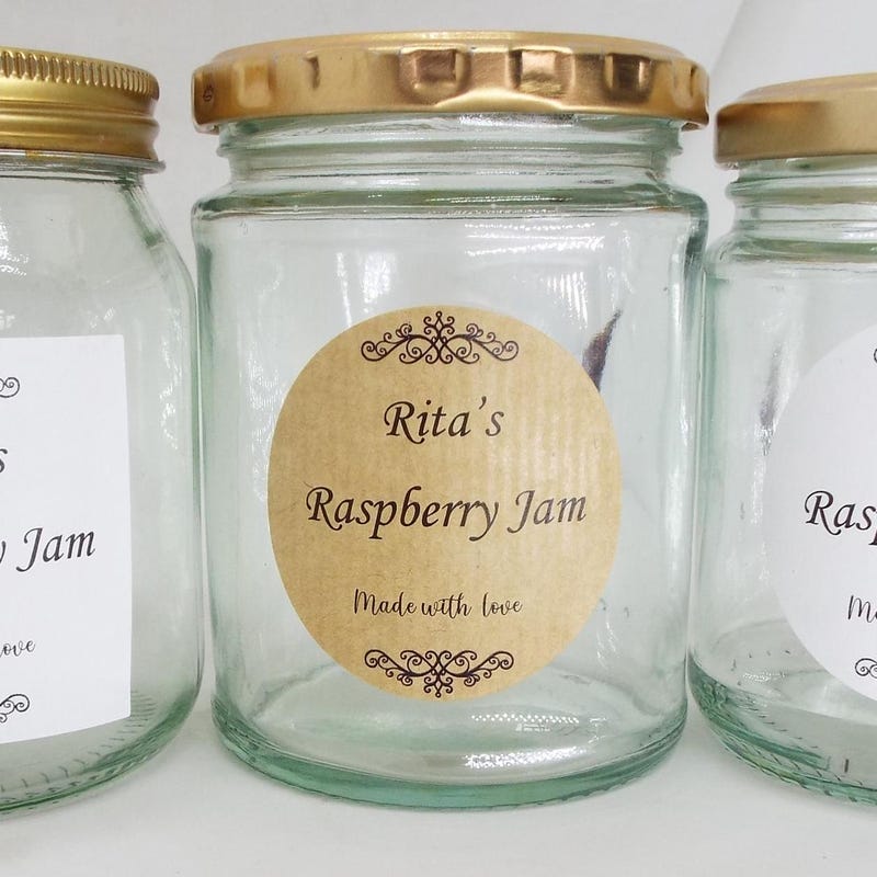 Personalized Jam Sticker Label - Etsy UK