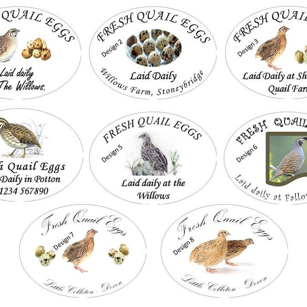 Quail Stickers - Etsy