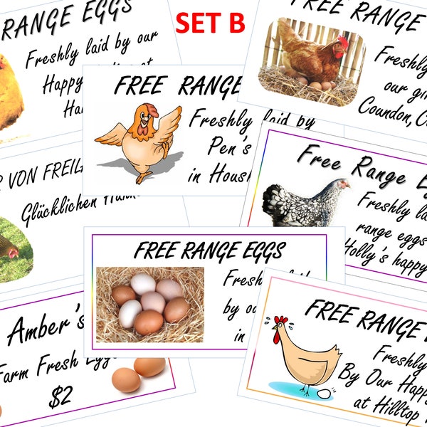 Egg Carton Labels - Etsy