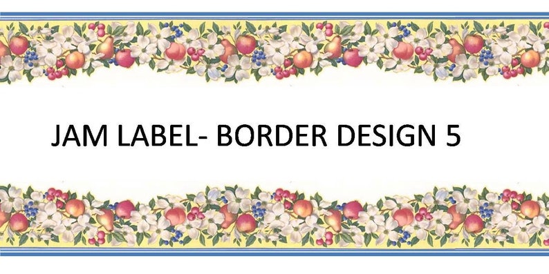 24 X Attractive Printed Jam or Preserve Labels Bordertype | Etsy