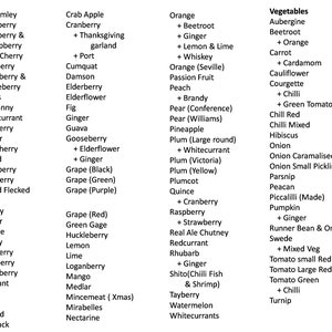 15x51mm Round Jam, Chutney or Preserve Labels. State Your Fruit/veg ...