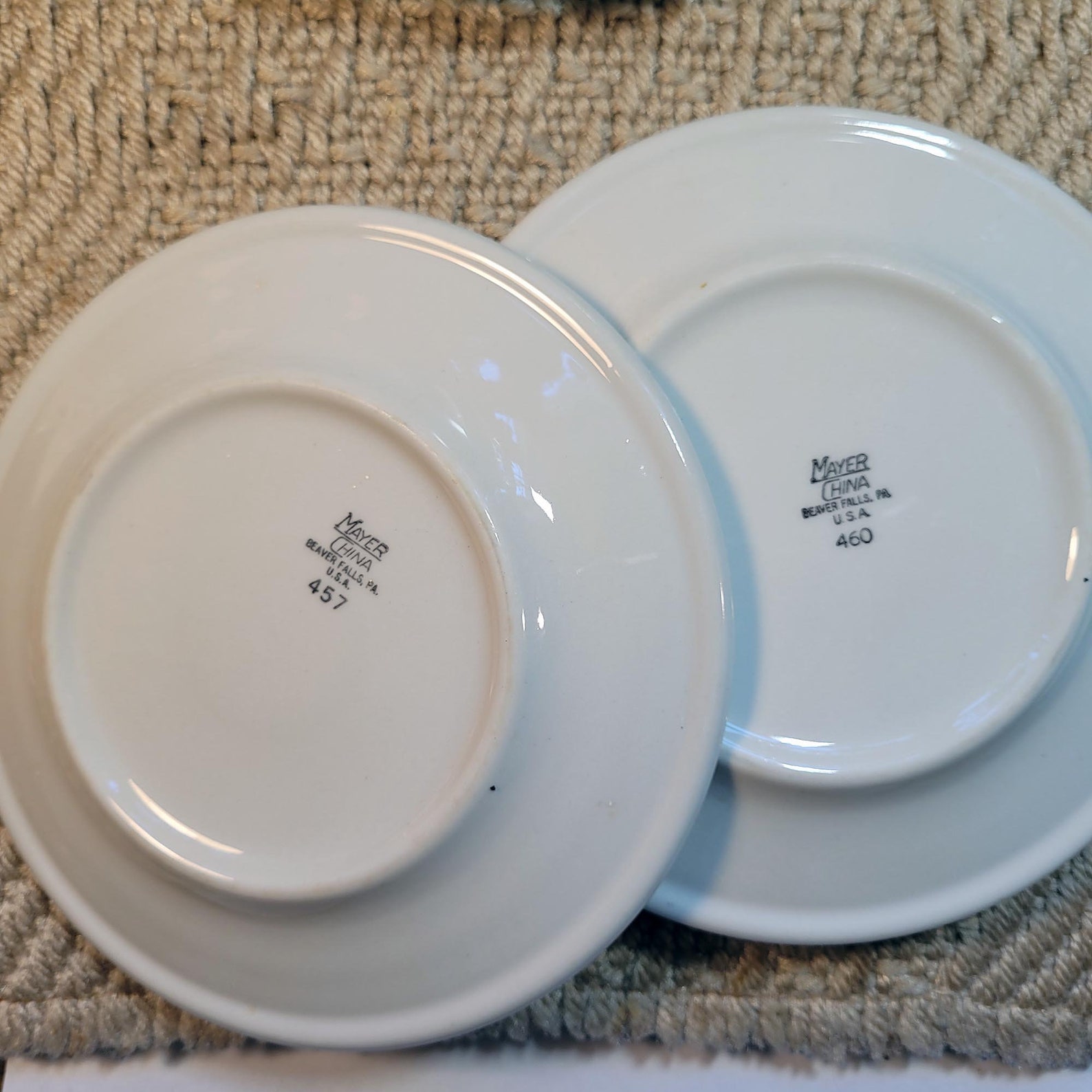 Four Vintage Mercy Hospital Plates Mayer China Top Mark Mercy - Etsy