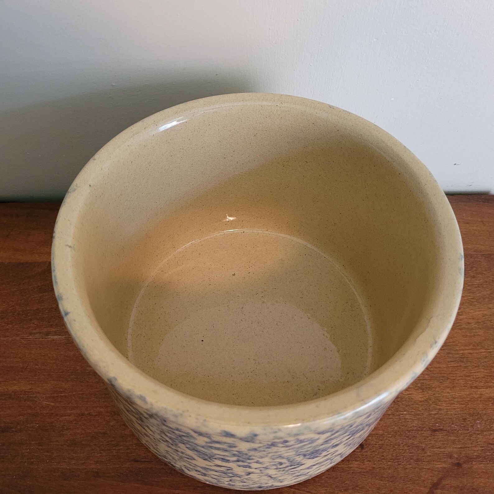 Vintage Robinson Ransbottom Pottery Blue and Tan Spongeware | Etsy