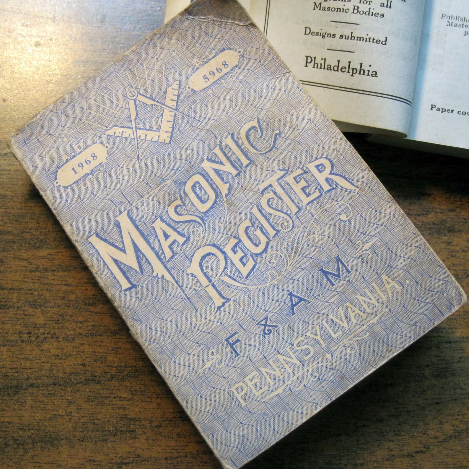 Two Manning's Masonic Registers 1922 and 1968 F & A M for - Etsy