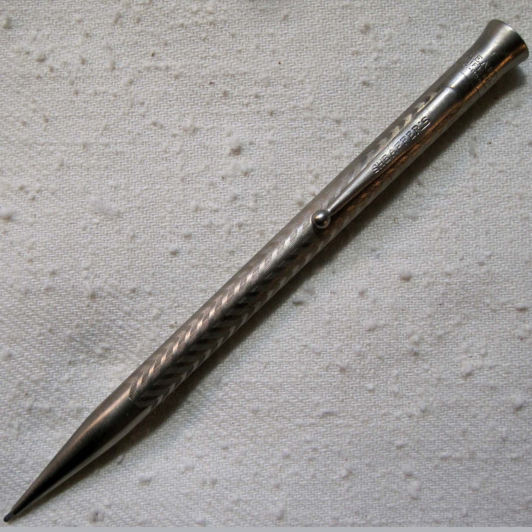 Vintage Sheaffer's Lifetime Mechanical Pencil Silver Tone Chevron ...