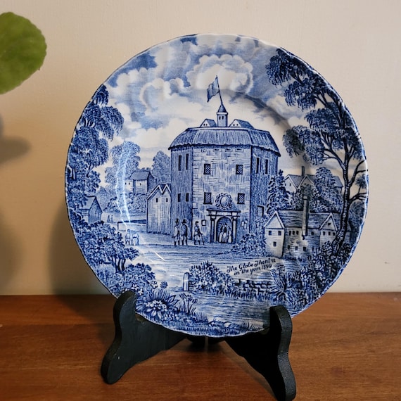 Staffordshire England Ridgway Plate Features Shakespeare's - Etsy