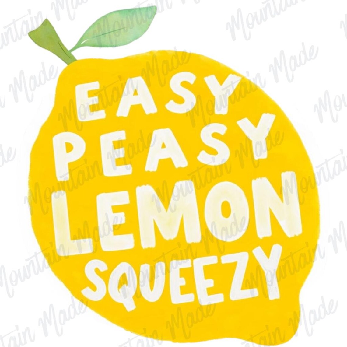 Easy Peasy Lemon Squeezy – Cute Kitchen Quote PNG | Bright Printable ...