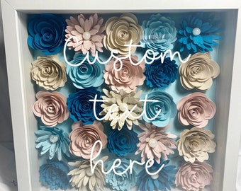 Flower Shadowbox - Etsy