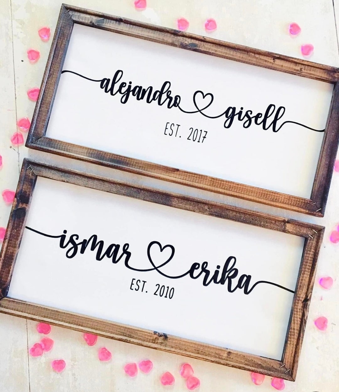 Couples Frames With Names - Etsy