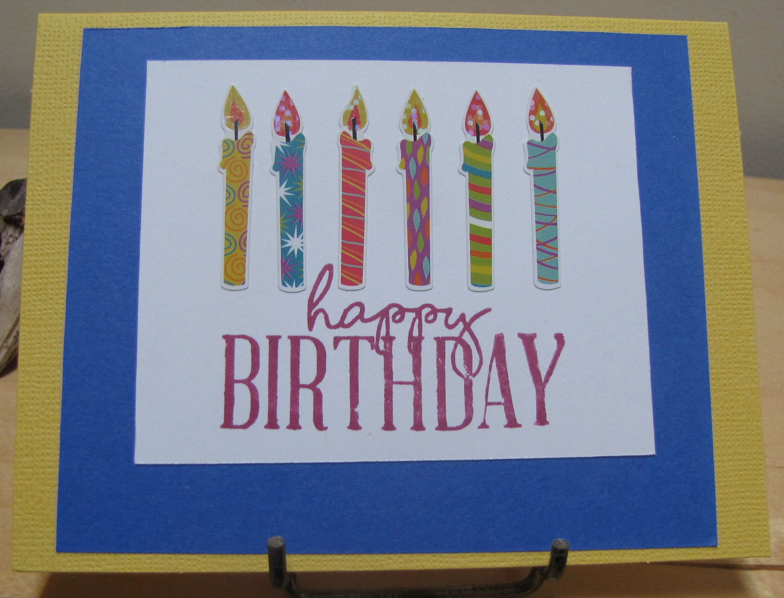 Candles Happy Birthday Greeting Card - Etsy