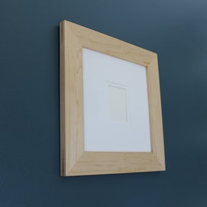 Maple Instant Mini Film Picture Frame, Solid Hardwood Display 8x8 Frame ...