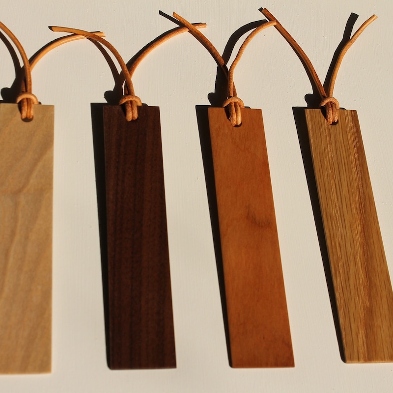 Thin Wood Bookmark - Etsy