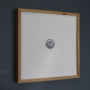 White Oak Vinyl Album Cover Frame, Solid Hardwood Display for 12 X 12 ...