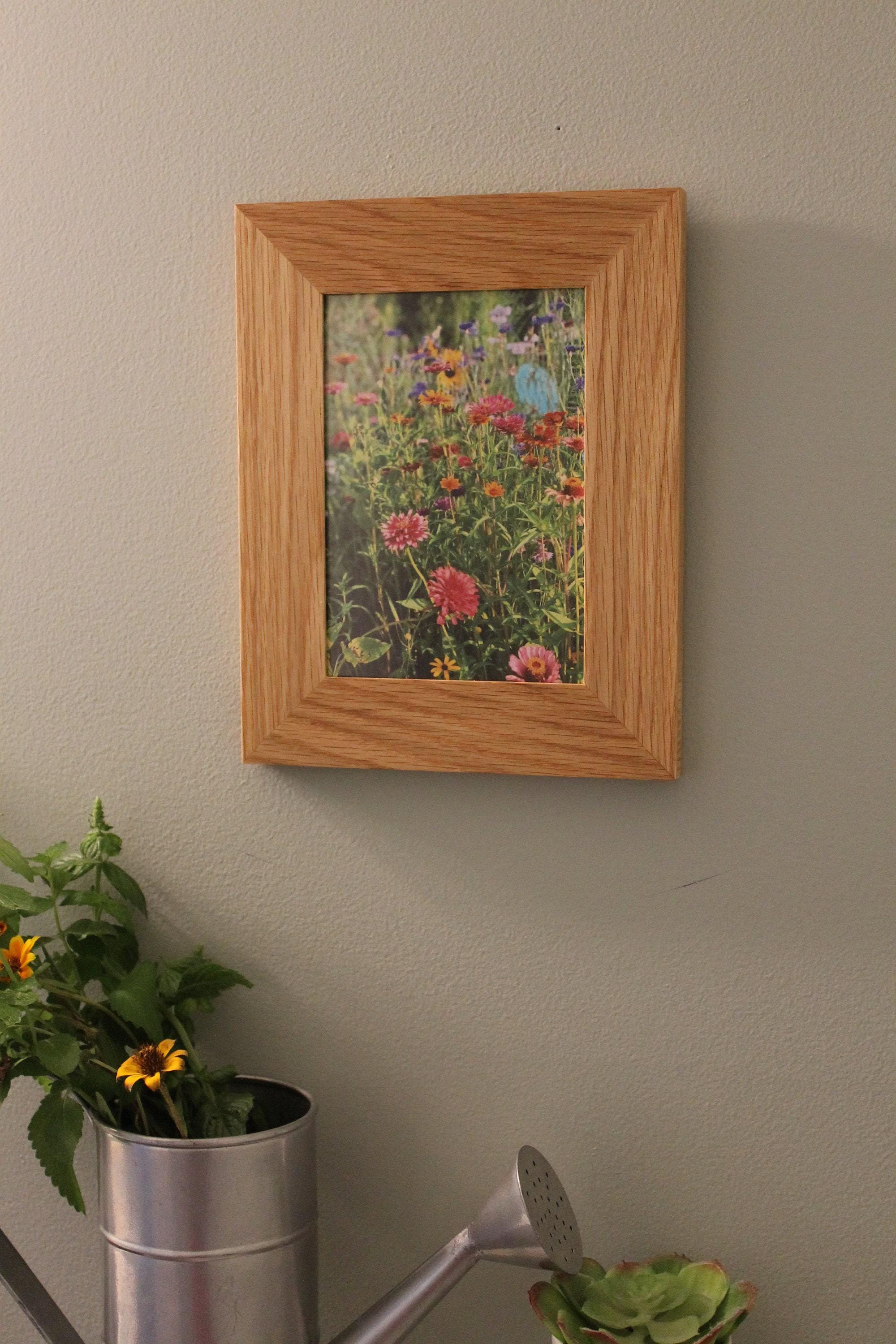 White Oak Modern Wood Picture Frame, Handmade Minimalist Design ...