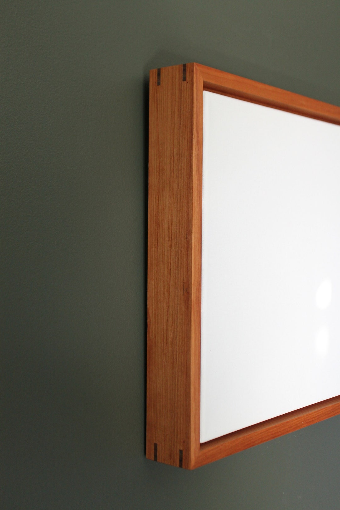 Cherry Floating Canvas Hardwood Frame, Solid Hardwood Display for ...