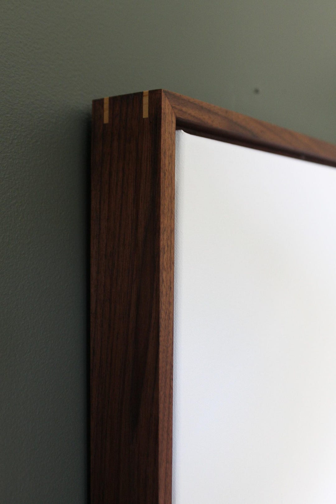 Walnut Floating Canvas Hardwood Frame, Solid Hardwood Floater Display ...