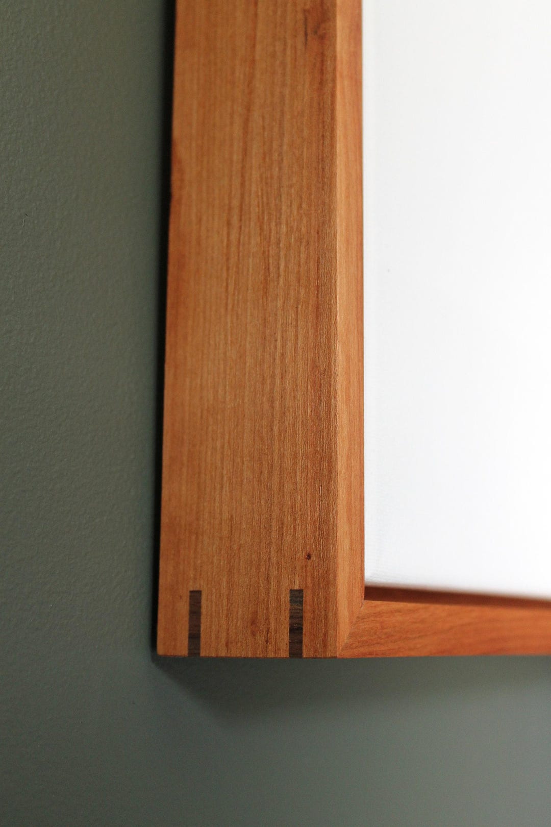 Cherry Floating Canvas Hardwood Frame, Solid Hardwood Floater Display ...