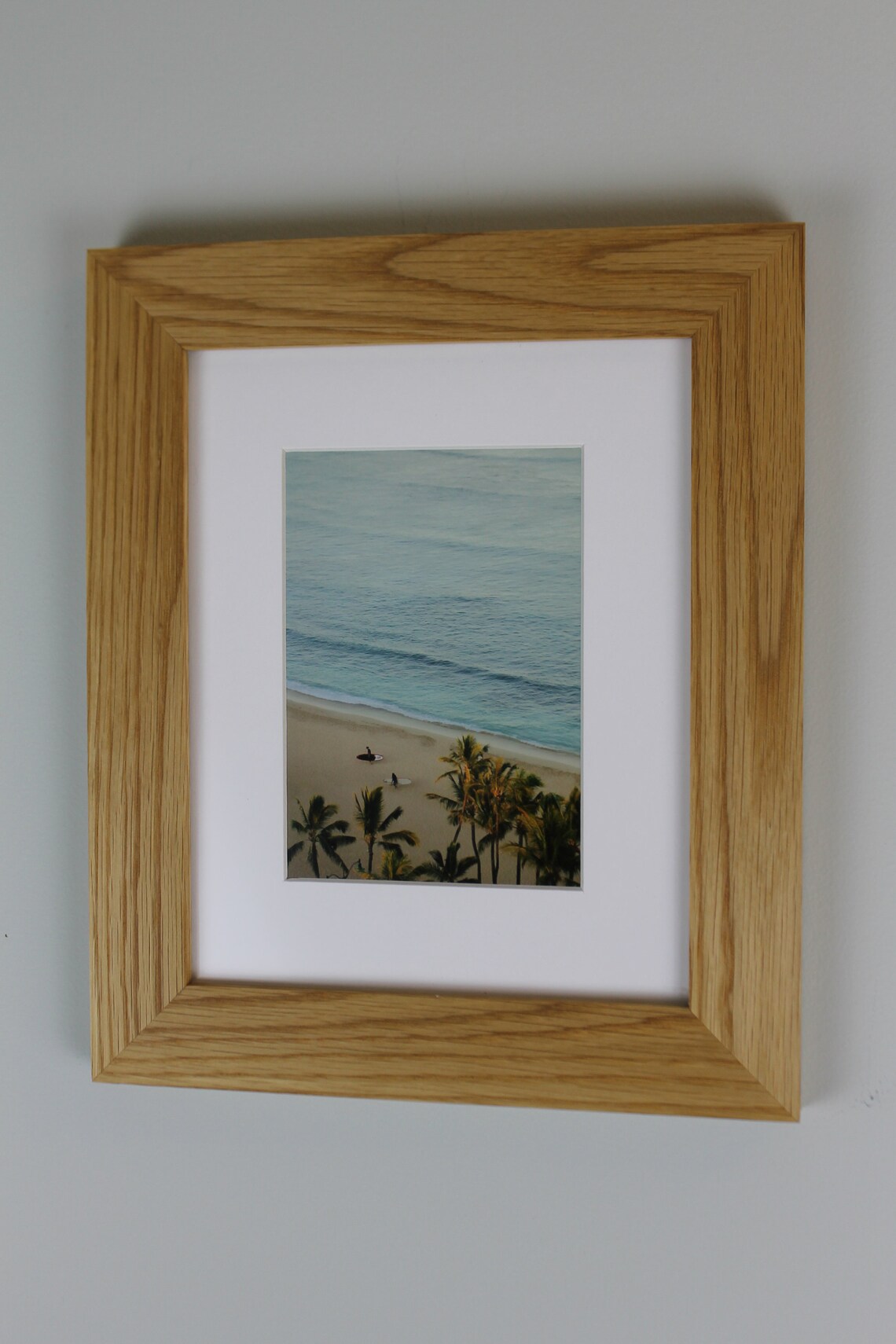 White Oak Modern Wood Picture Frame Natural Wood Frame Mid - Etsy