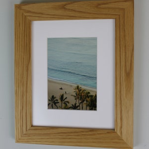 White Oak Modern Wood Picture Frame, Handmade Minimalist Design ...