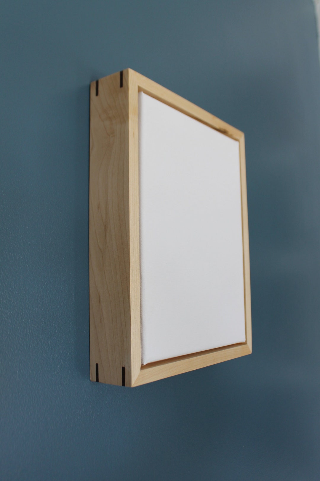 Maple Floating Canvas Hardwood Frame, Solid Hardwood Display for Deeper ...