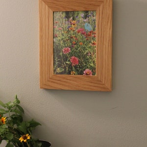 White Oak Modern Wood Picture Frame, Handmade Minimalist Design ...