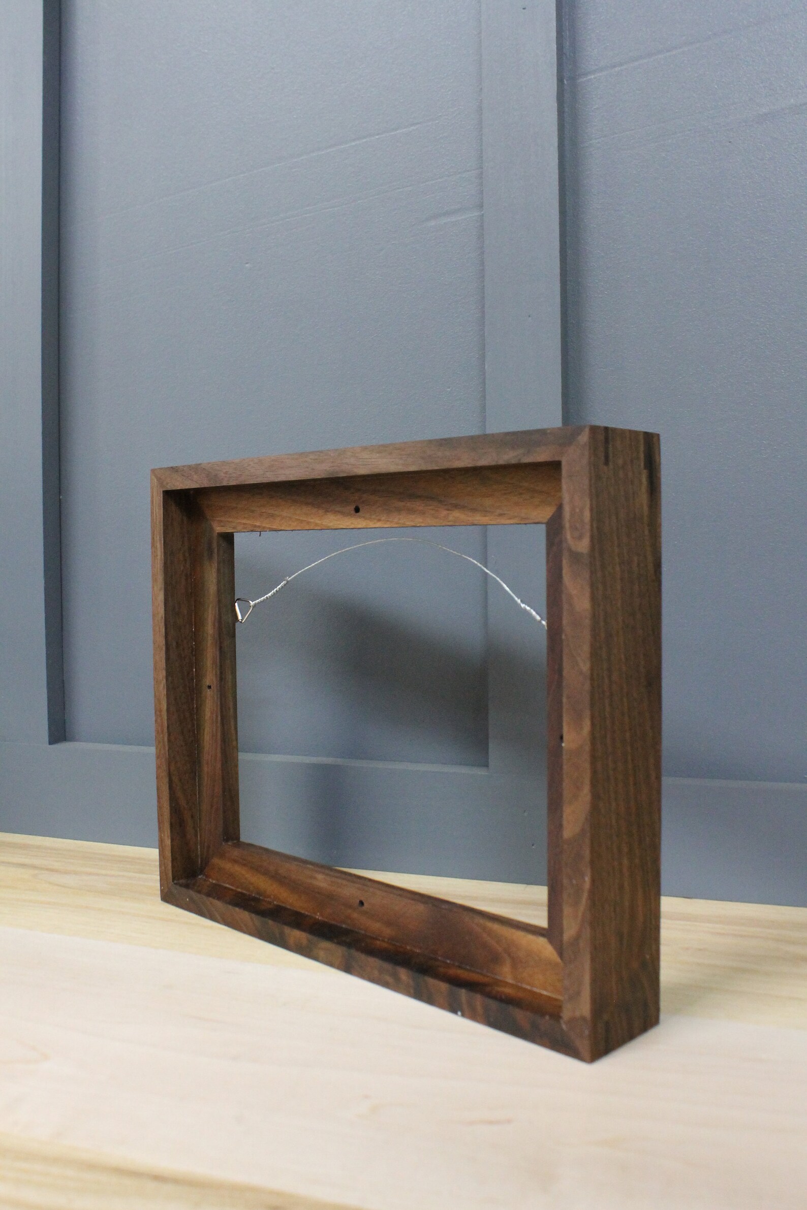 Walnut Floating Canvas Hardwood Frame Solid Hardwood Floater - Etsy