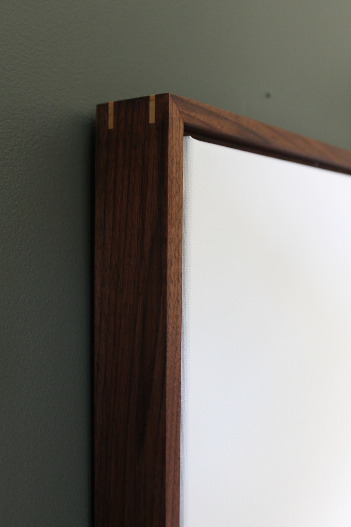 Walnut Floating Canvas Hardwood Frame Solid Hardwood Display - Etsy
