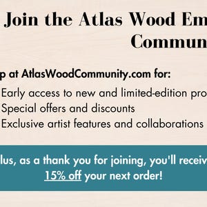 Natural Wood Floating Frame, Available in Maple, Walnut, Cherry, and ...