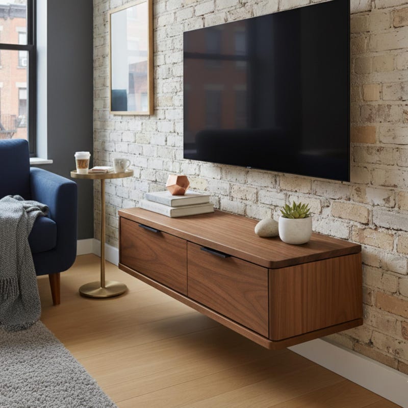Floating Media Console - Etsy