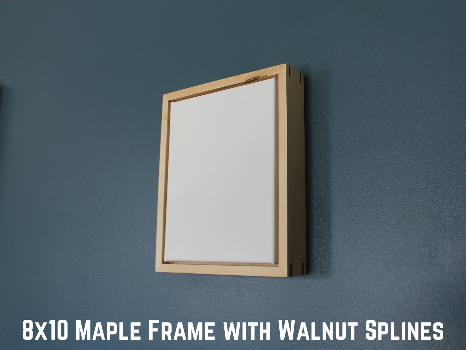 Natural Wood Floating Frame Available in Maple Walnut - Etsy
