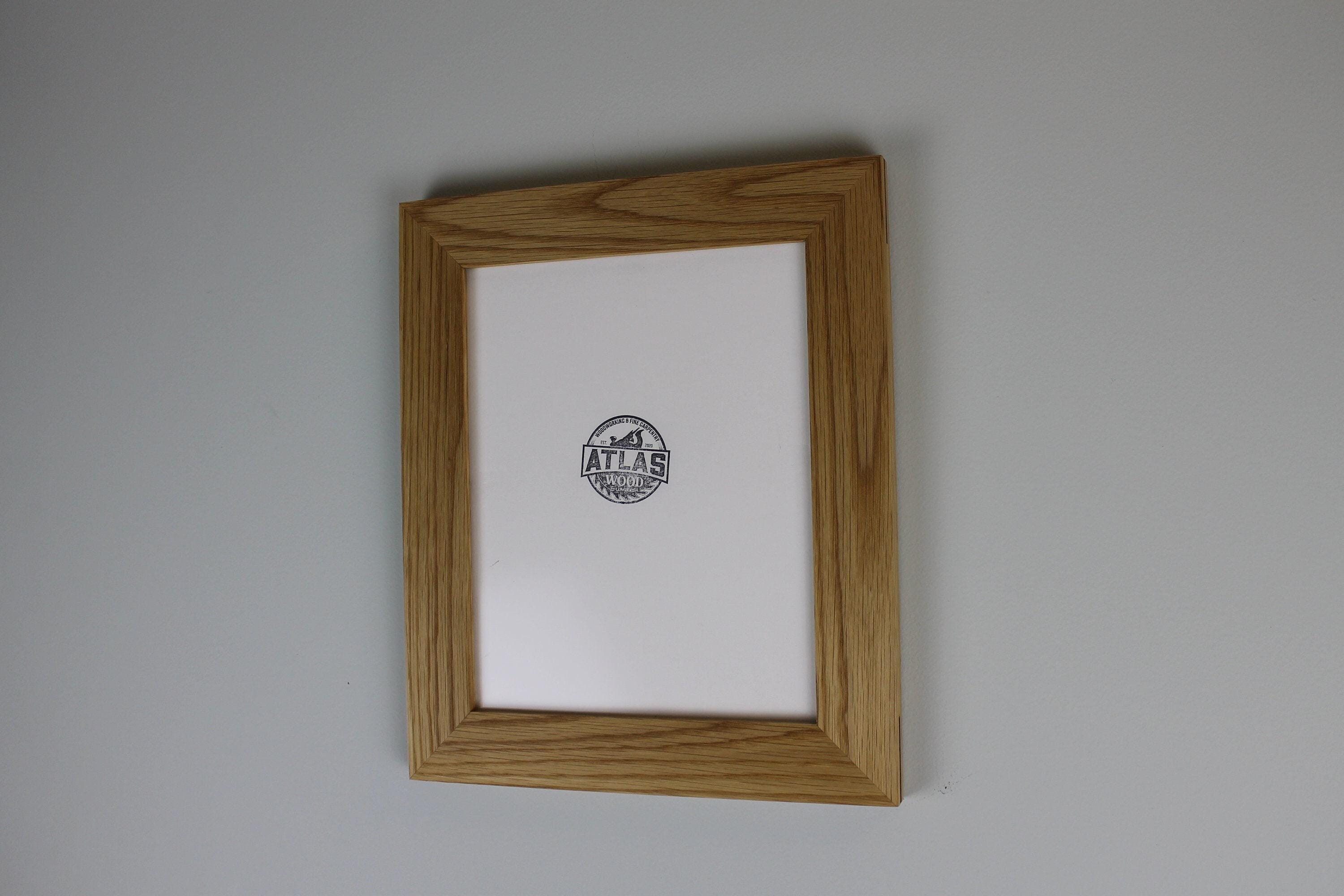 White Oak Modern Wood Picture Frame, Handmade Minimalist Design ...