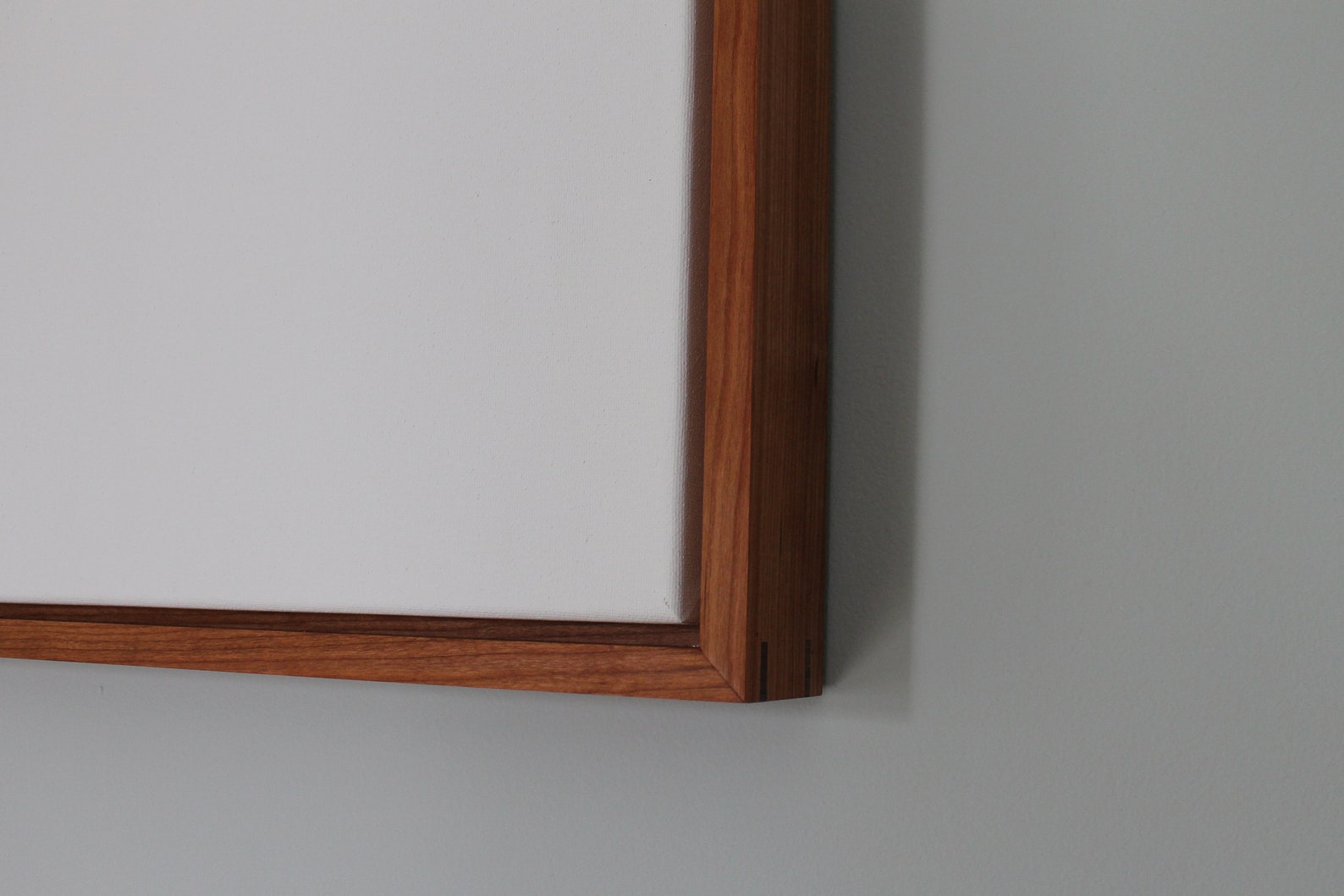 Natural Wood Floating Frame Available in Maple Walnut - Etsy