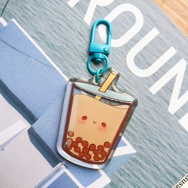 Bubble Tea Keychain - Etsy UK