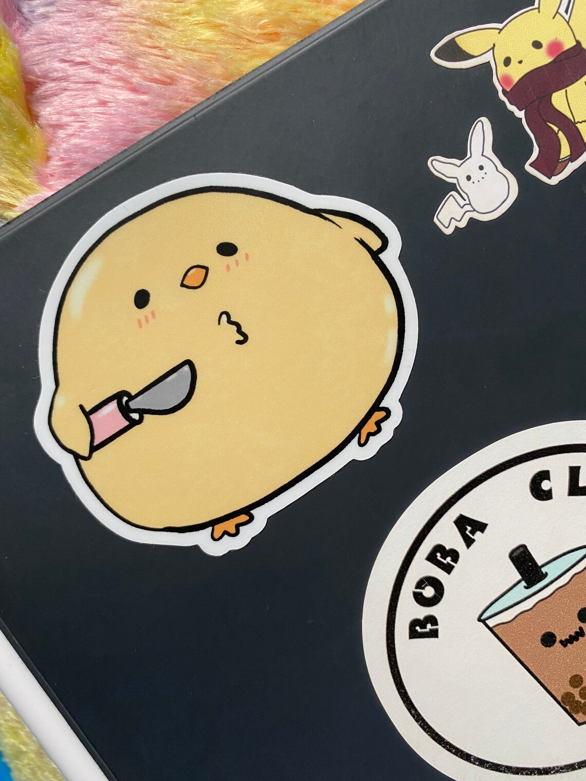 Meme Vogel mit Messer Aufkleber Wasserfest Lustige Kawaii | Etsy