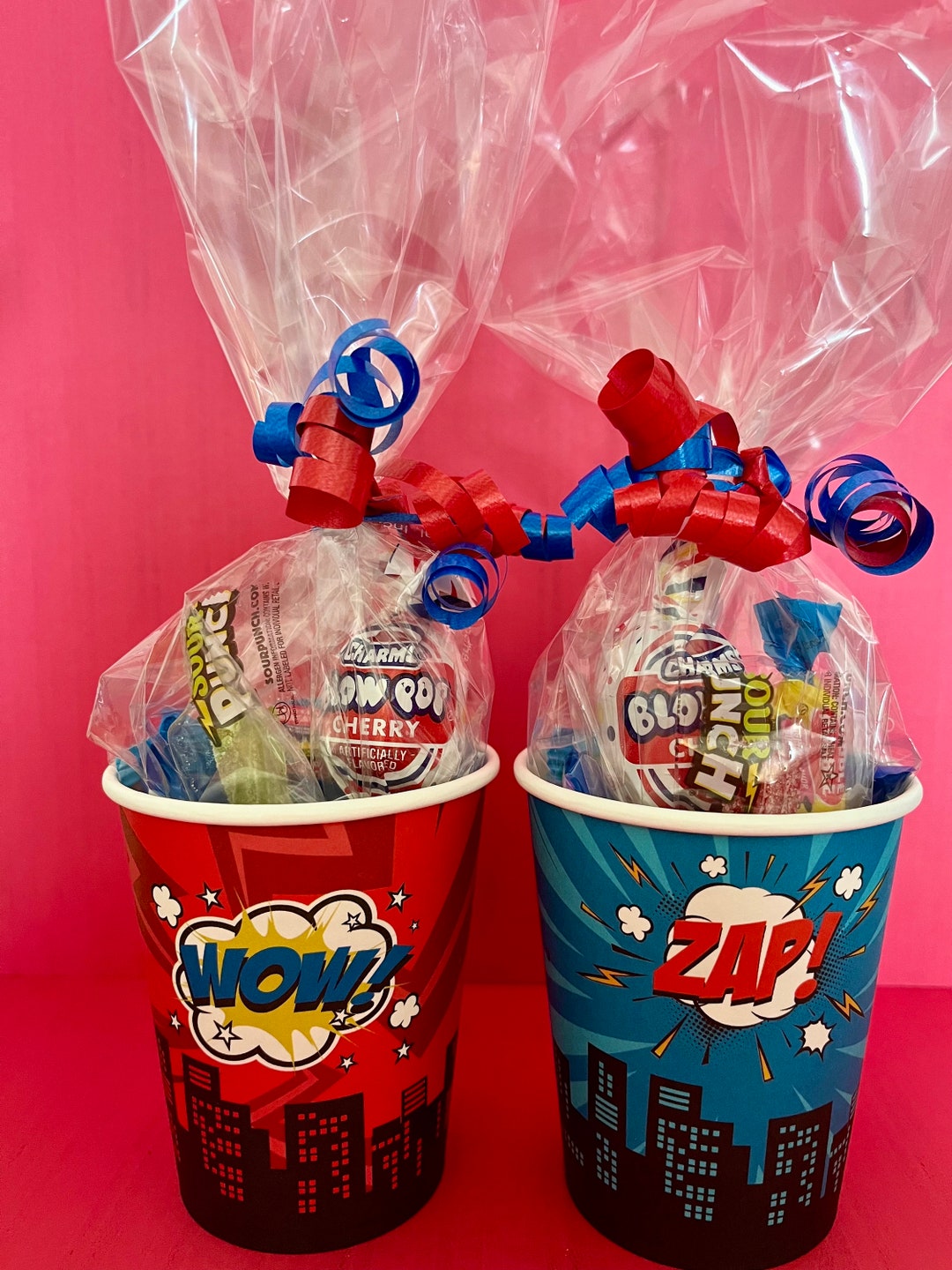 Super Hero Birthday Party Favor! Pre Filled Party Favors. Pre Made ...