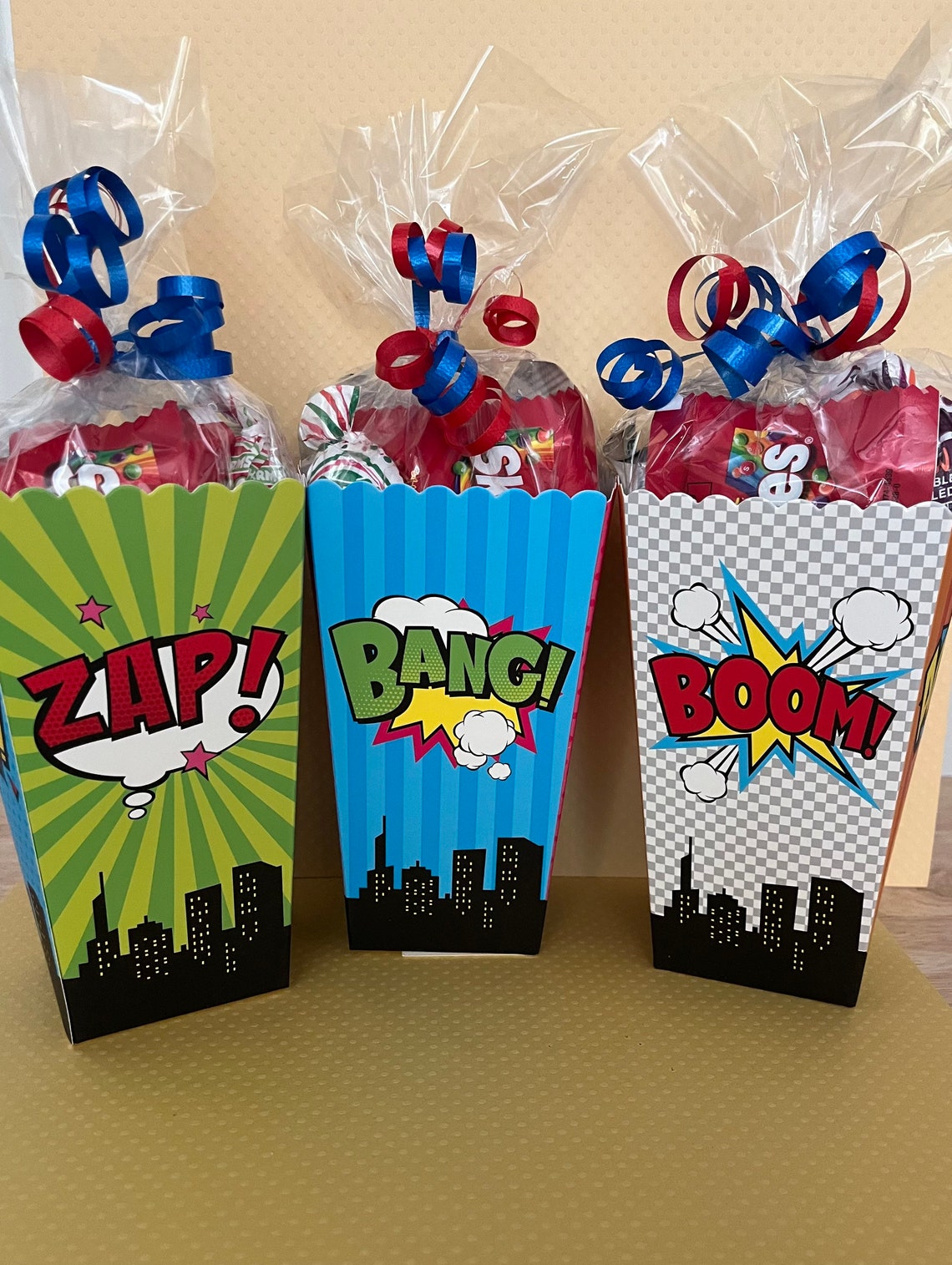 Super Hero Birthday Party Favor! Pre Filled Party Favors. Pre Made ...