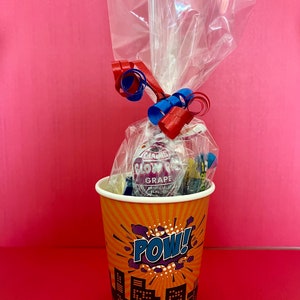 Super Hero Birthday Party Favor! Pre Filled Party Favors. Pre Made ...