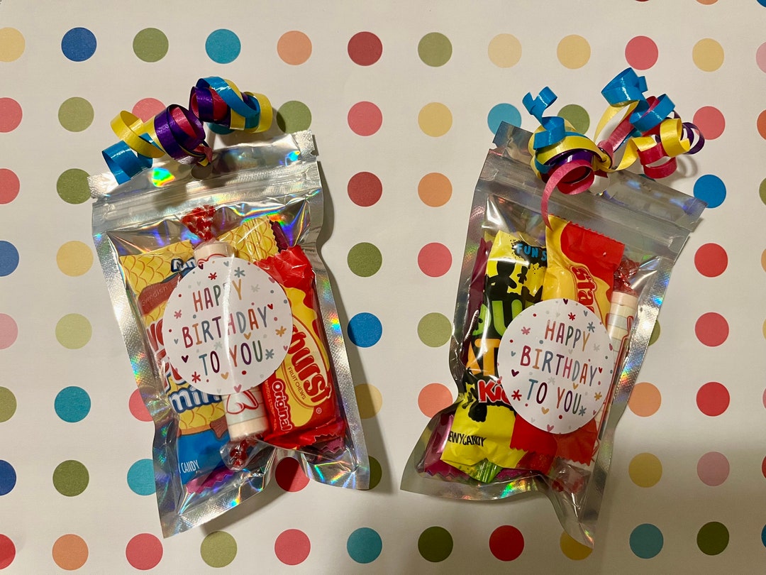 Happy Birthday Pre-filled Candy Bag Pre Made Goody Bags Team Staff ...
