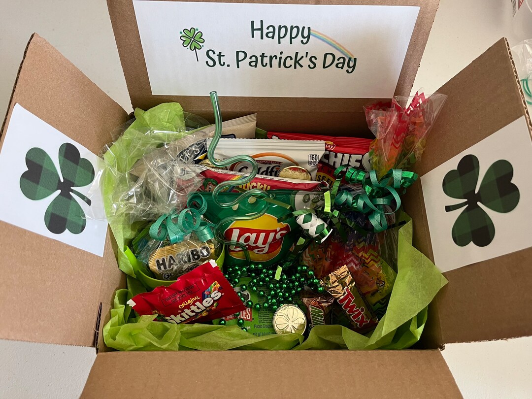 St. Patricks Day Care Package College Care Package Snacks Sweets Care ...