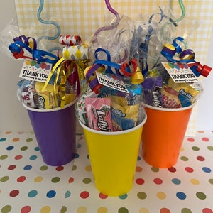 Birthday Party Favor Goody Bags! Pre Filled Goodie Bags! Colorful Party ...