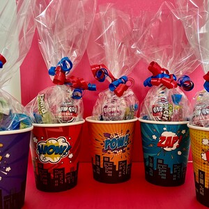 Super Hero Birthday Party Favor! Pre Filled Party Favors. Pre Made ...