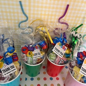 Birthday Party Favor Goody Bags! Pre Filled Goodie Bags! Colorful Party ...
