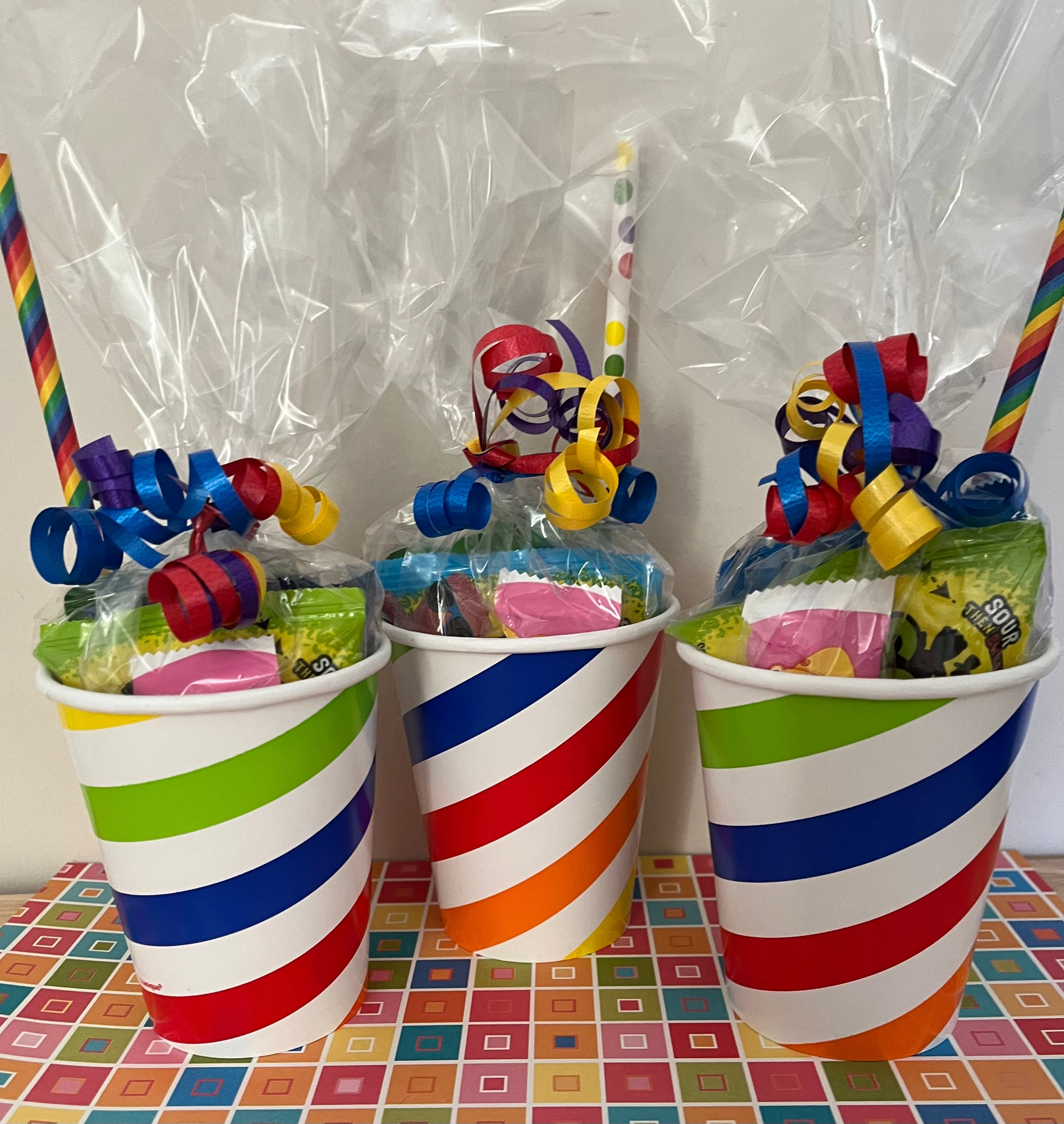 Birthday Party Favor – Pre-filled Goody Bags, Kids Birthday Treat Cups ...
