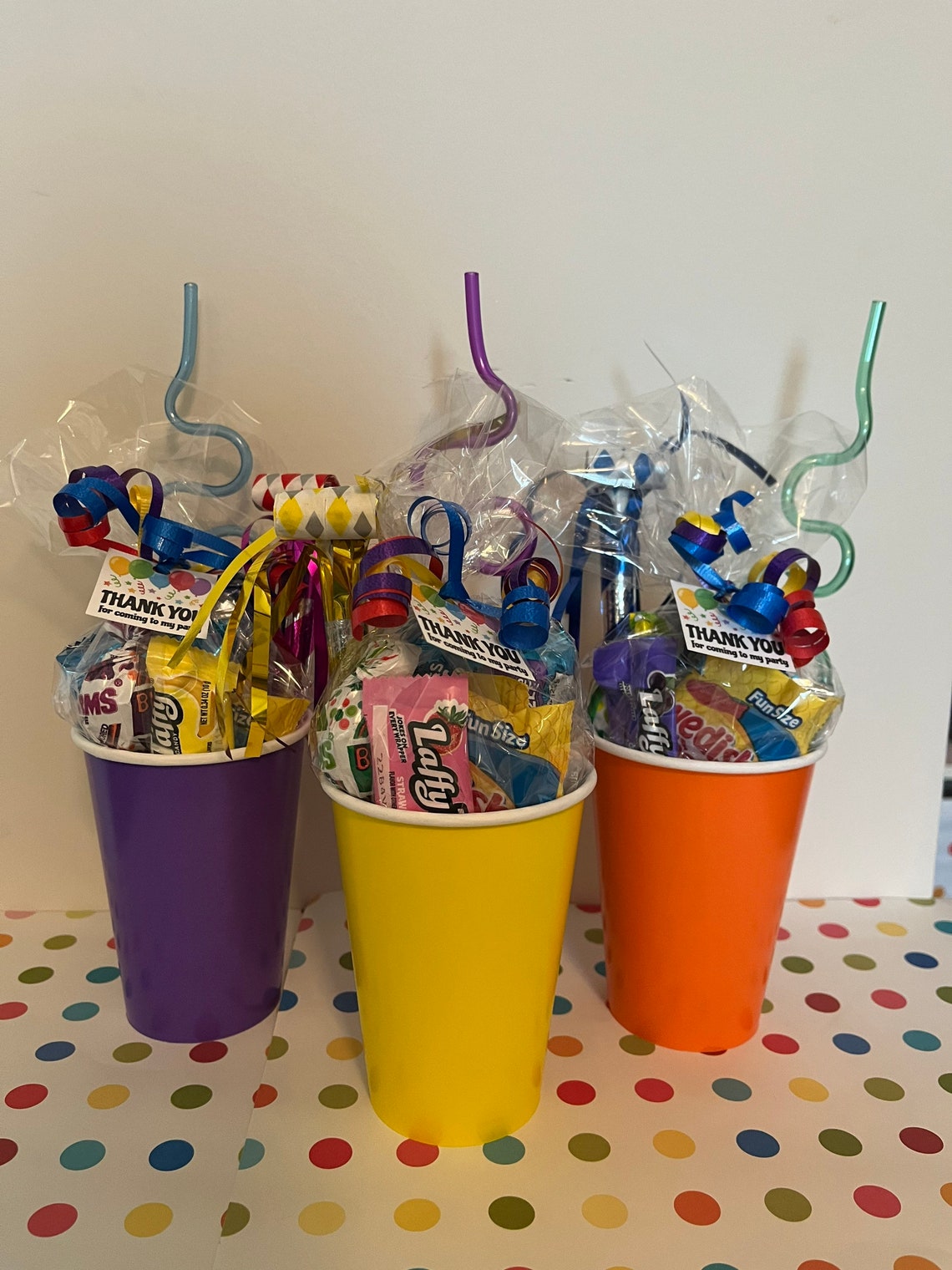 Birthday Party Favor Goody Bags! Pre Filled Goodie Bags! Colorful Party ...