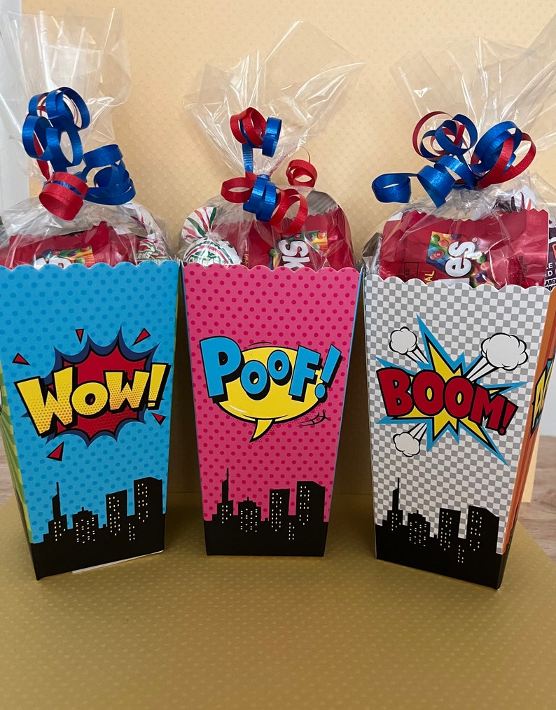 Super Hero Birthday Party Favor! Pre Filled Party Favors. Pre Made ...